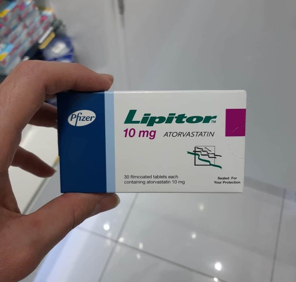 Atorvastatin Lipitor 10mg film-coated tablets for sale